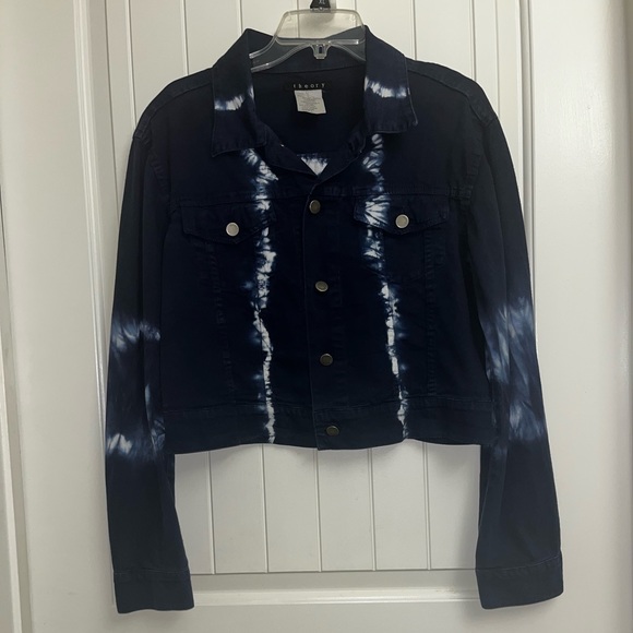 Theory | Jackets & Coats | Theory Blue Tie Dye Jean Jacket Made In ...